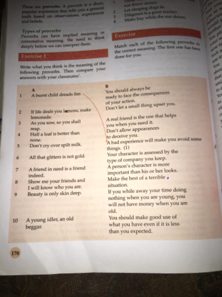 Exercise 1 Write what you think is the | StudyX