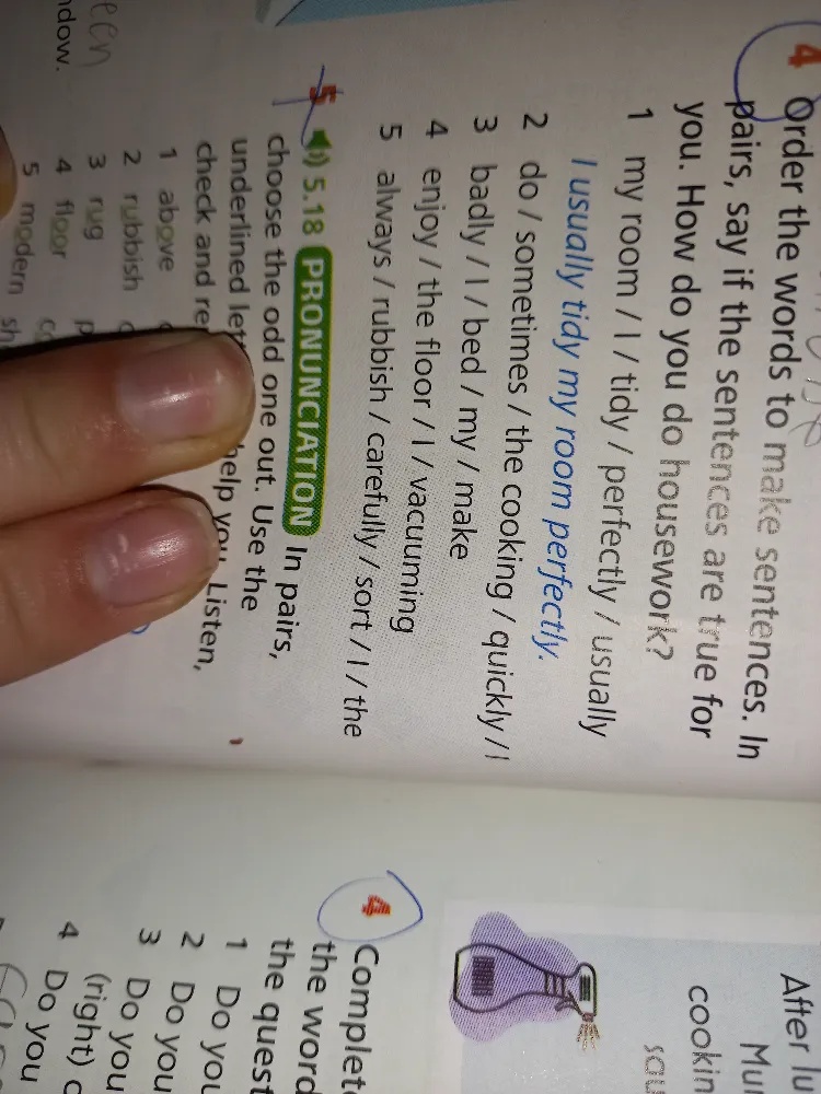 4 Order the words to make sentences In pairs | StudyX