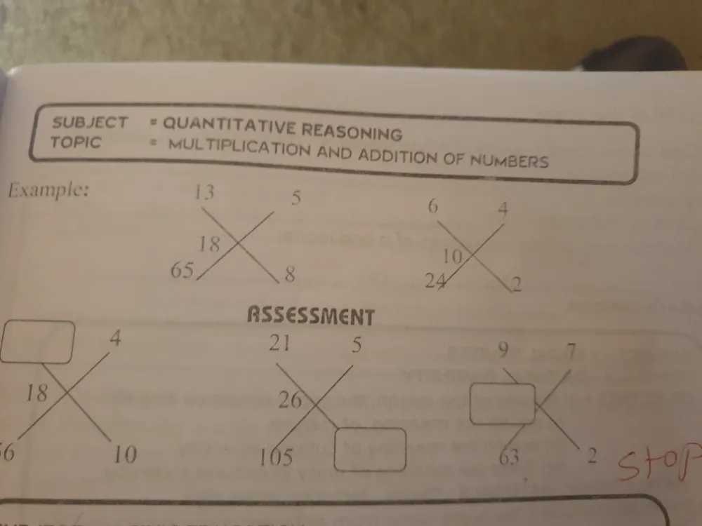 SUBJECT = QUANTITATIVE REASONING TOPIC = | StudyX
