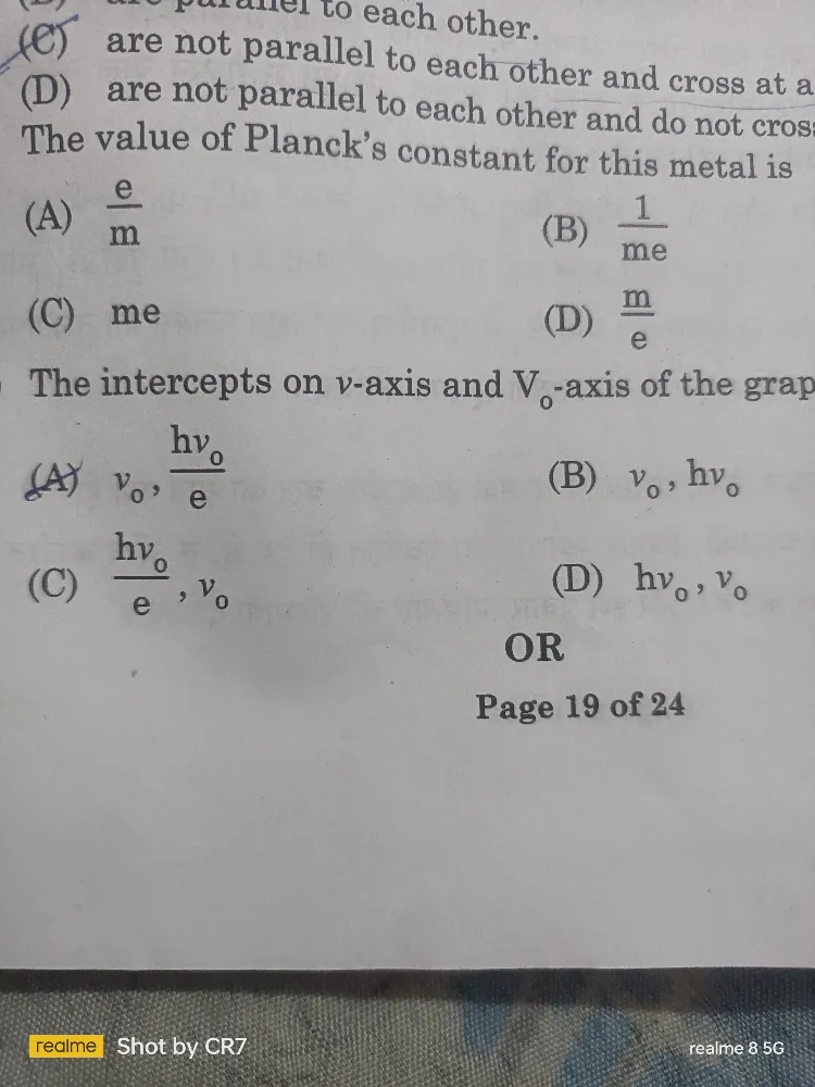 The value of Planck's constant for this | StudyX