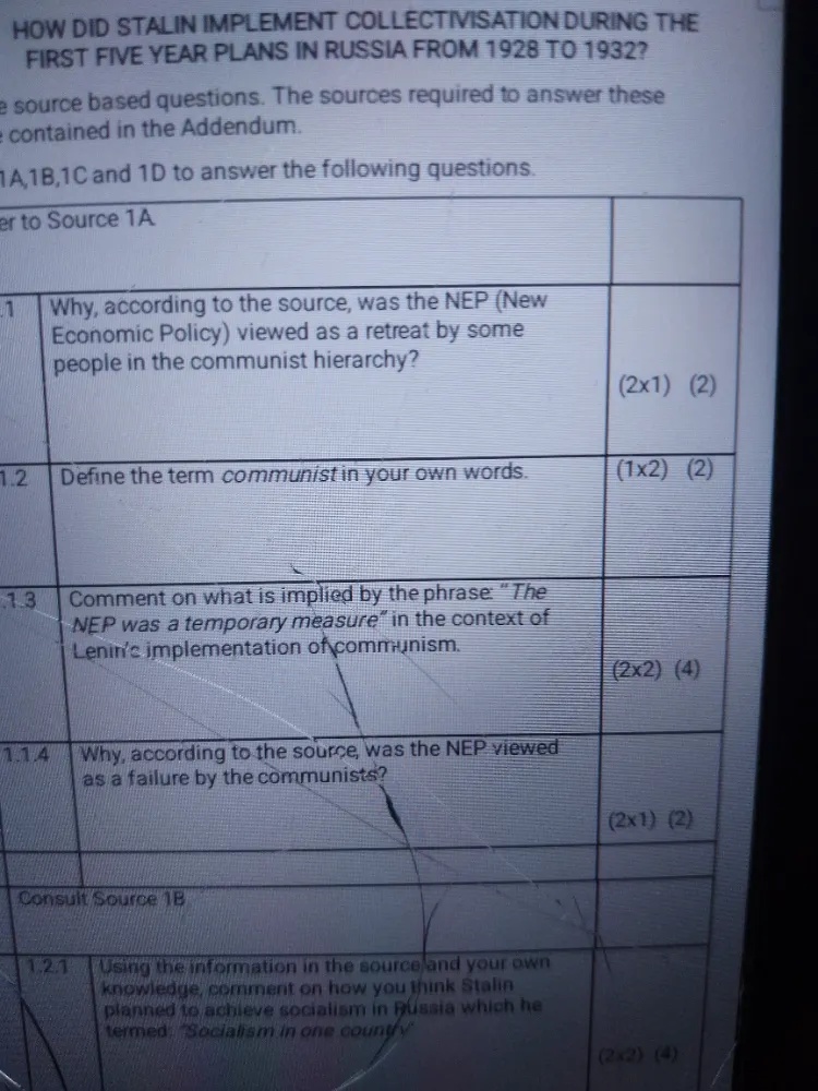 HOW DID STALIN IMPLEMENT COLLECTIVISATION | StudyX