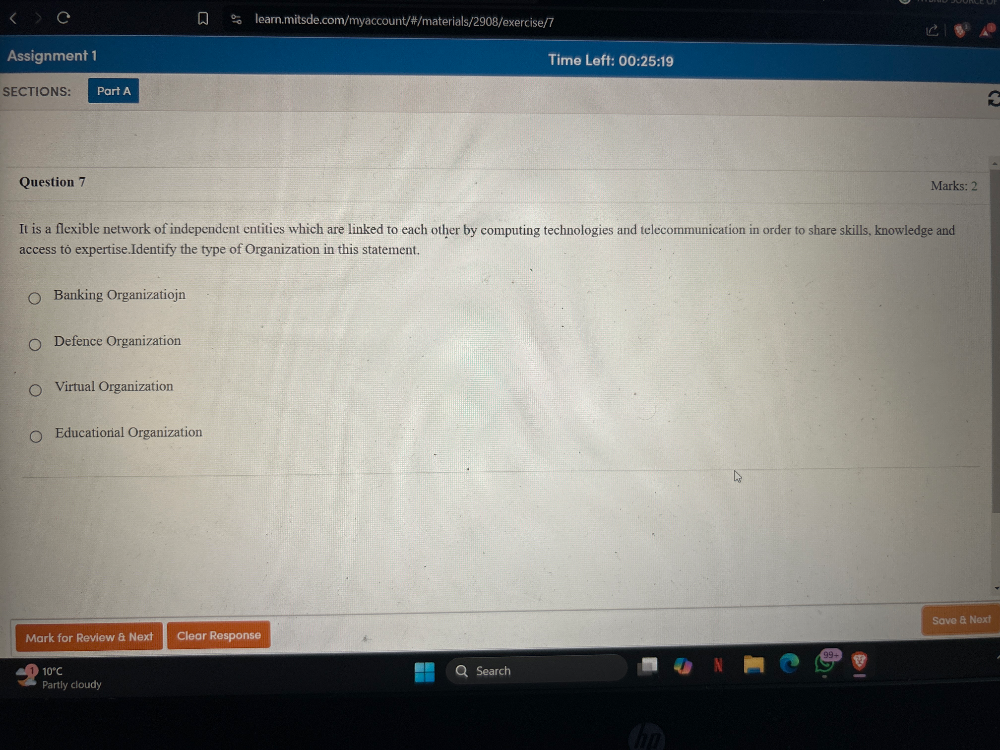 Question 7 Marks 2 It is a flexible network | StudyX