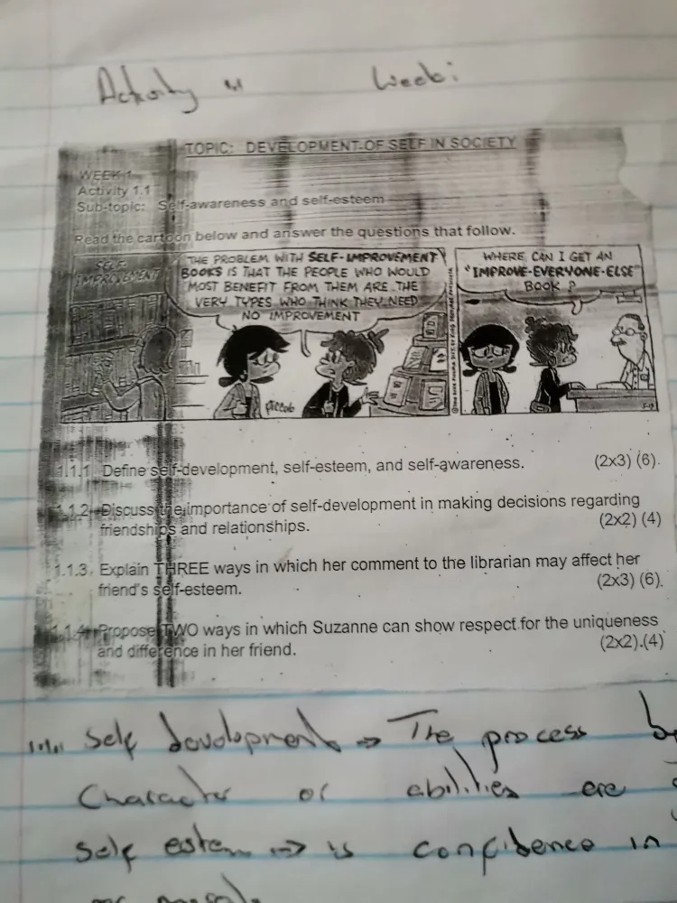 Read the cartoon below and answer the | StudyX