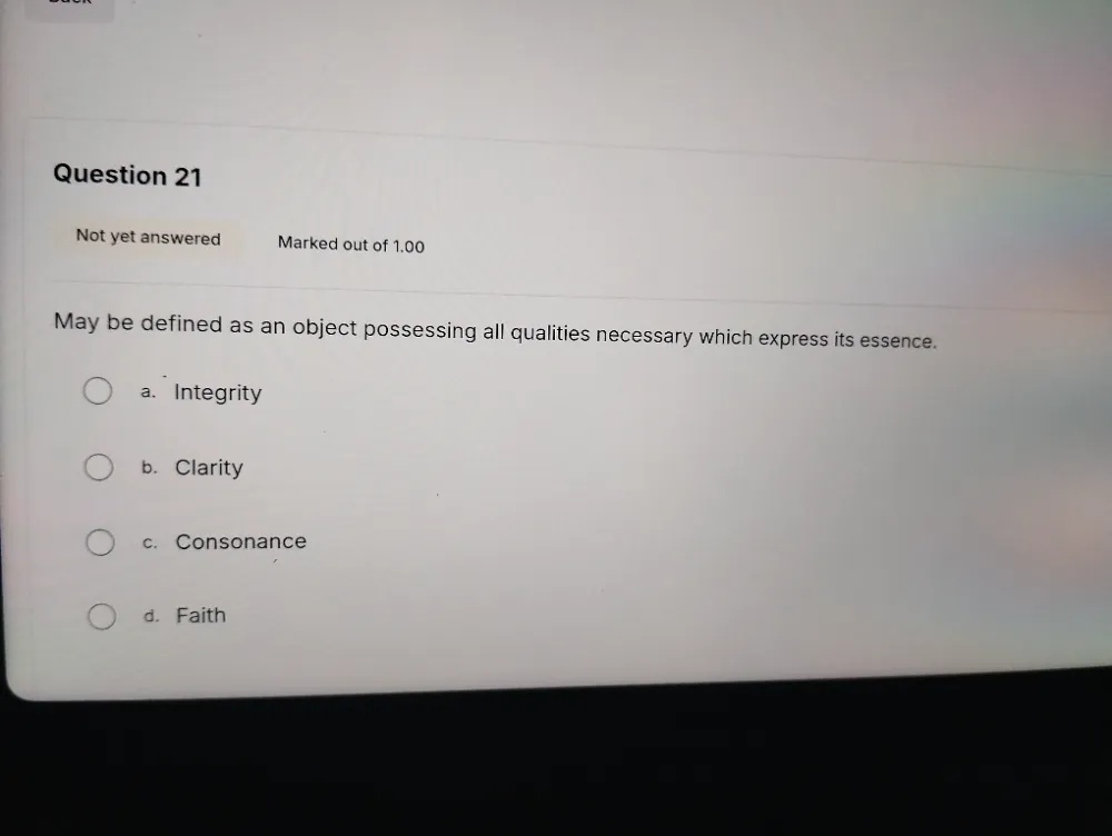 May be defined as an object possessing all | StudyX