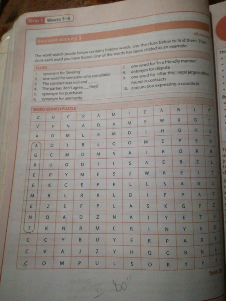 The word search puzzle below contains hidden