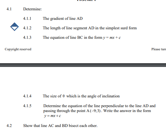FIGURE 1 shows a quadrilateral ABCD with | StudyX