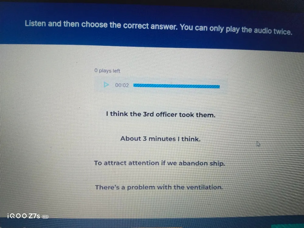 Listen and then choose the correct answer | StudyX