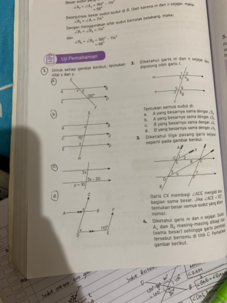 Untuk setiap gambar berikut, tentukan nilai | StudyX
