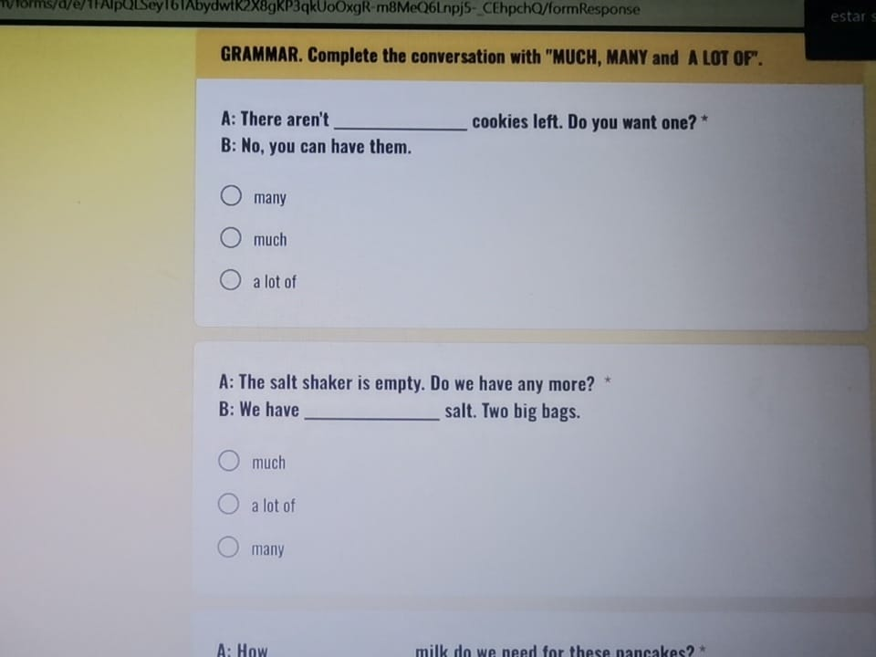 GRAMMAR. Complete the conversation with | StudyX