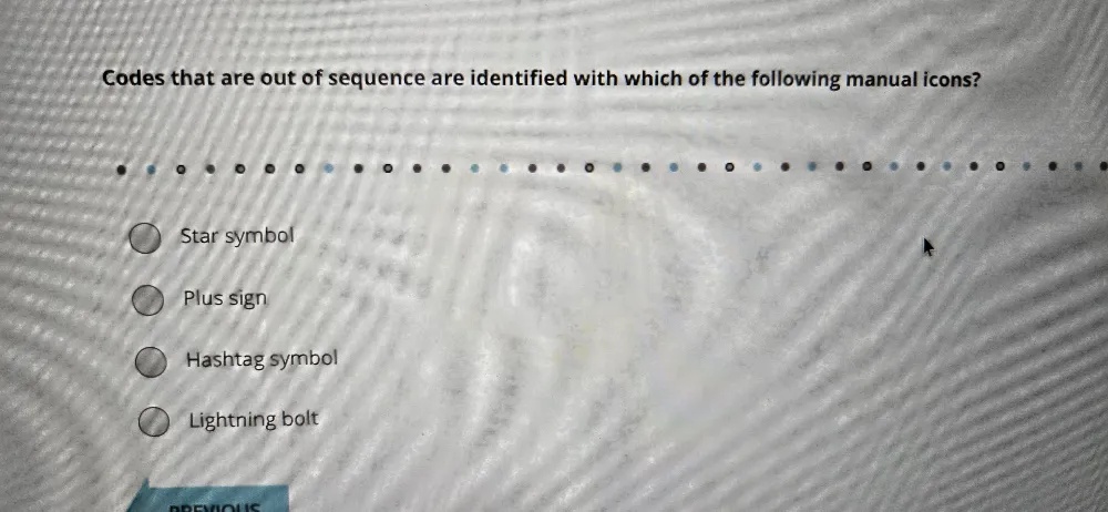 Codes that are out of sequence are