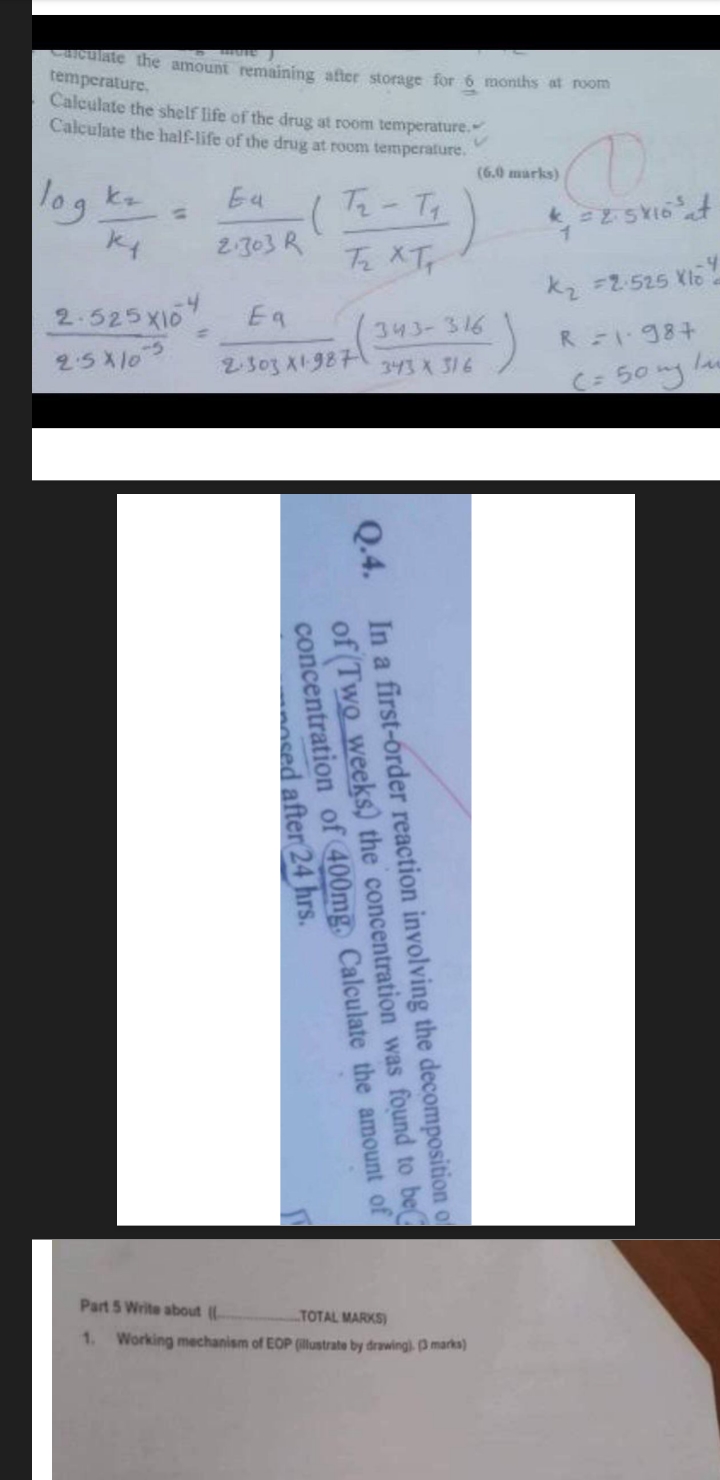 Calculate the amount remaining after storage | StudyX