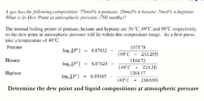 A gas has the following composition: 75mol% | StudyX