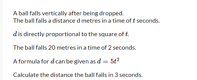 A ball falls vertically after being dropped