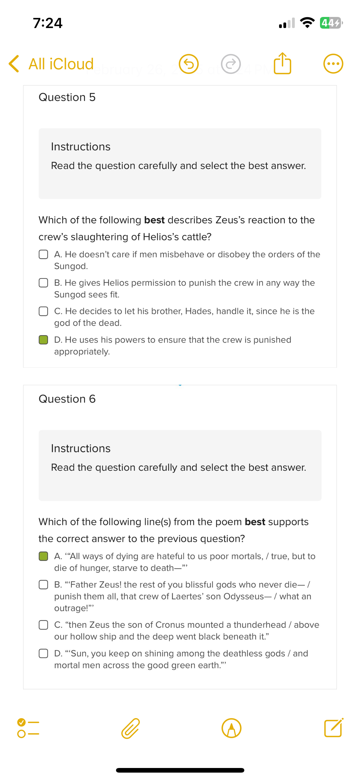 Question 5 Instructions Read the question | StudyX