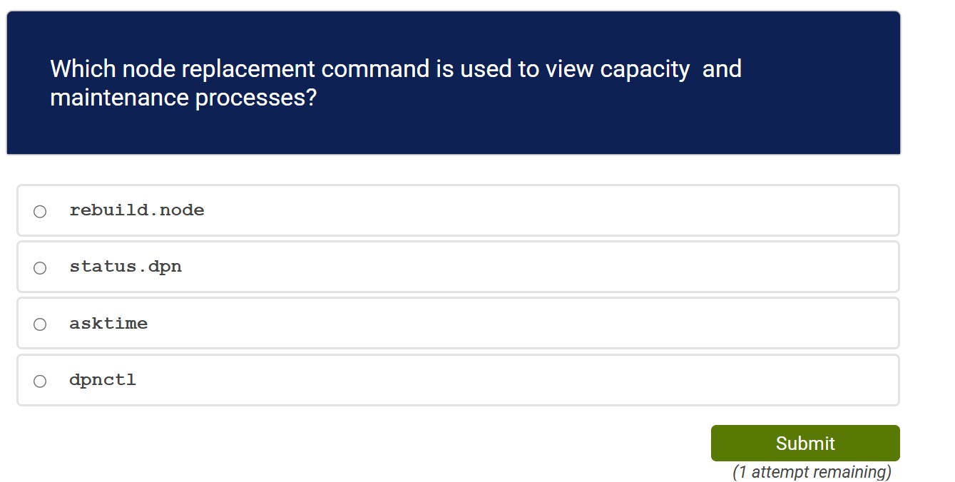 Which node replacement command is used to | StudyX