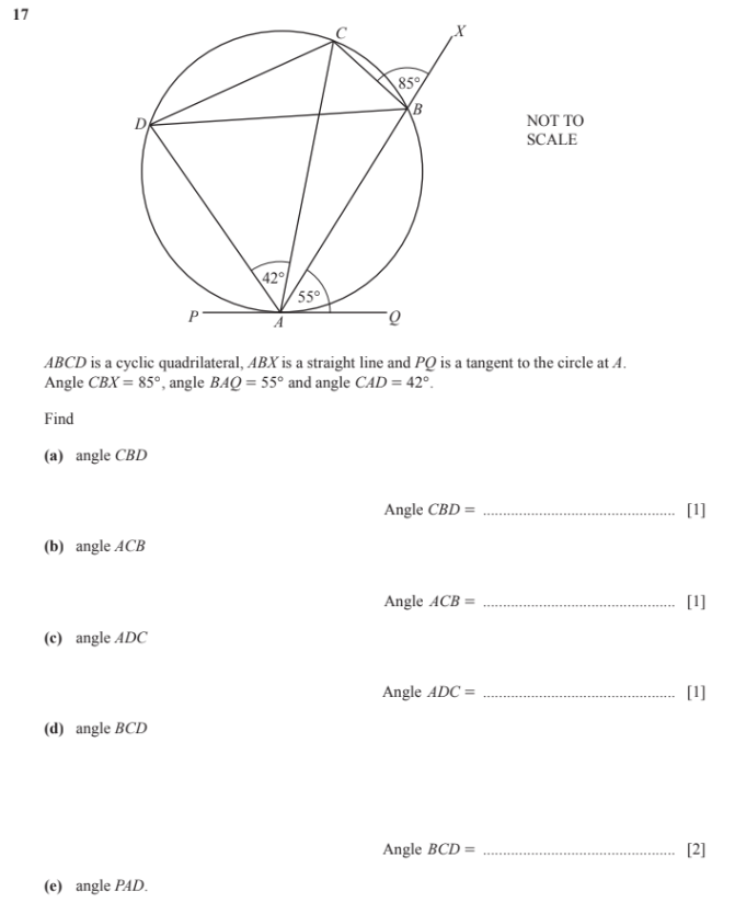ABCD is a cyclic quadrilateral, ABX is a | StudyX