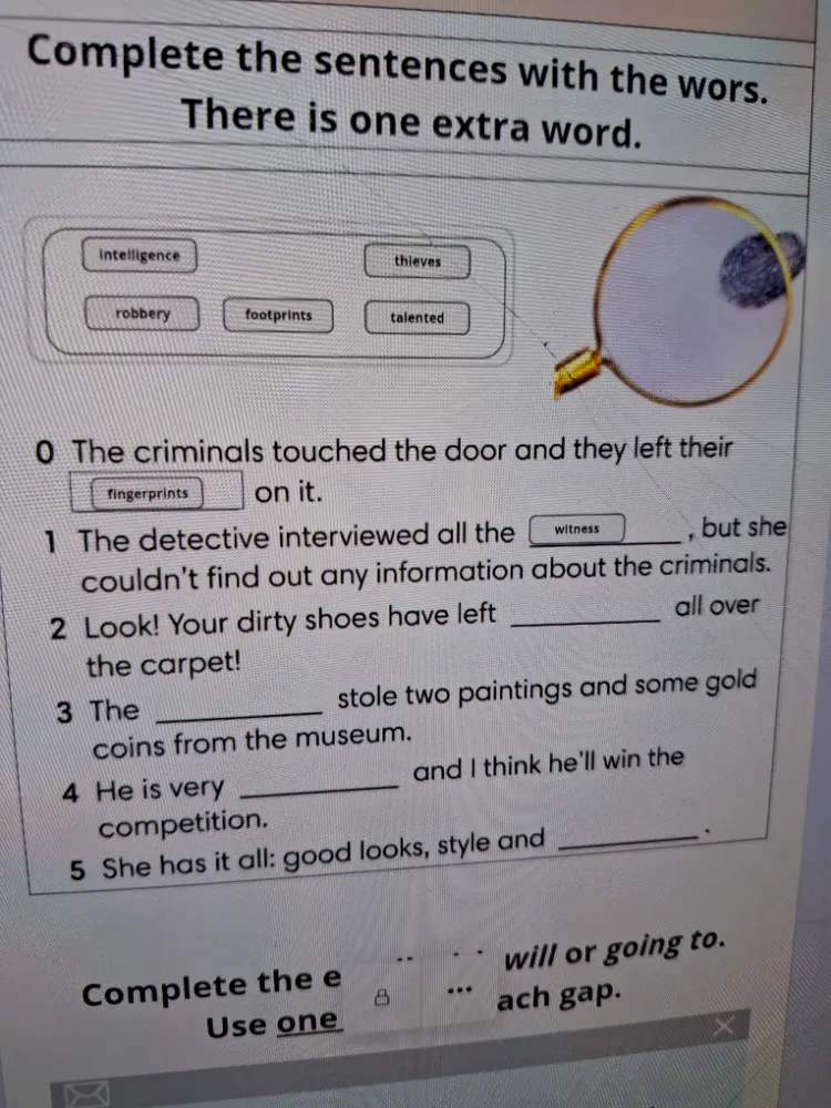 Complete the sentences with the wors There | StudyX