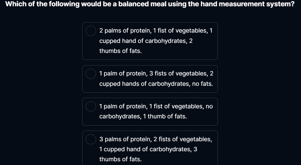 Which of the following would be a balanced | StudyX