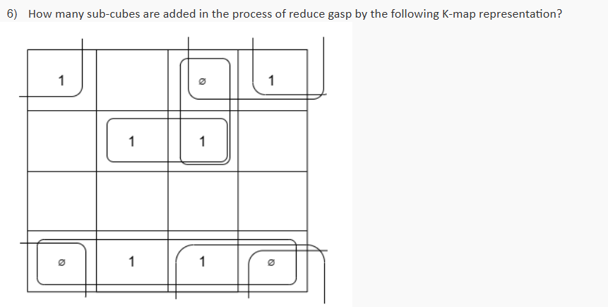 6) How many sub-cubes are added in the | StudyX