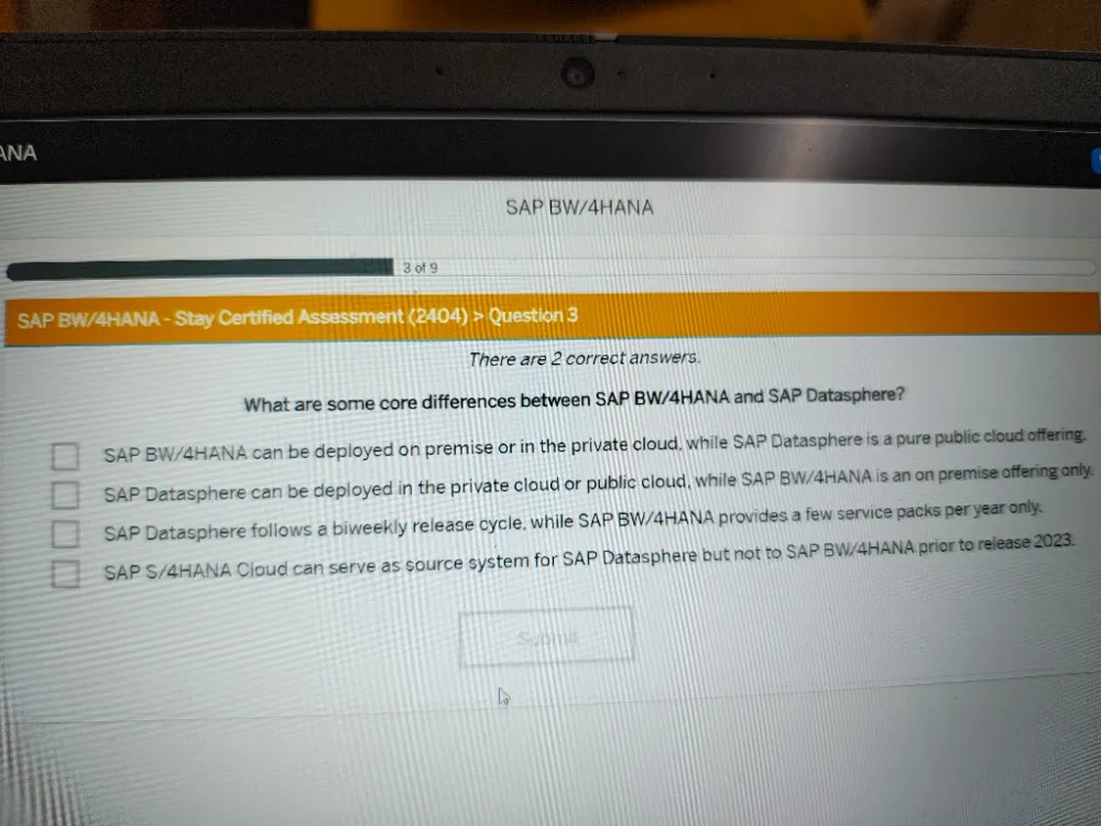 What are some core differences between SAP | StudyX