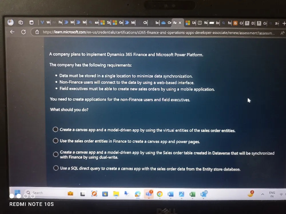 A company plans to implement Dynamics 365 | StudyX