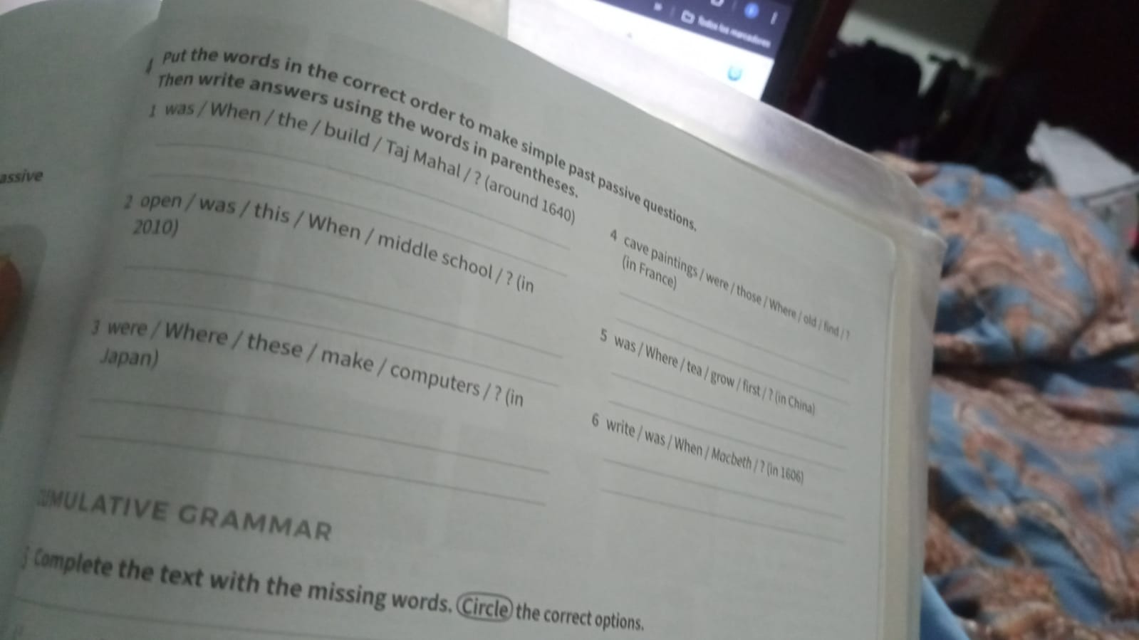 Put the words in the correct order to make | StudyX