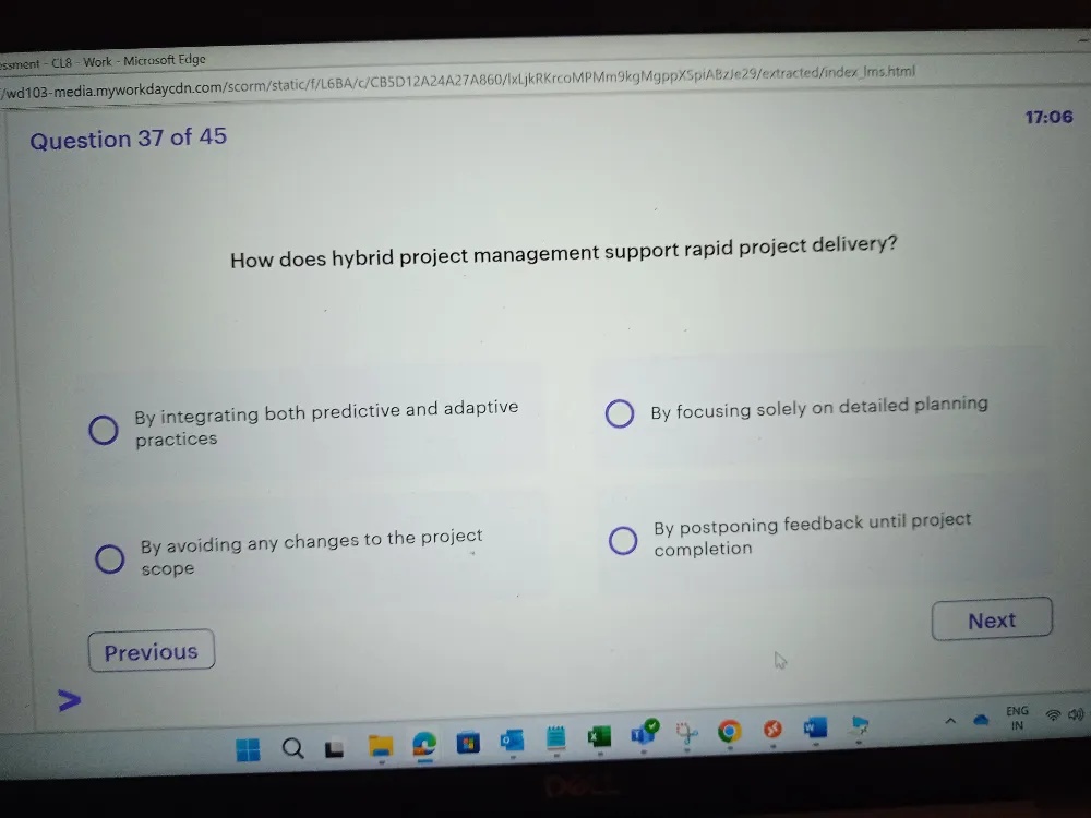 How does hybrid project management support | StudyX