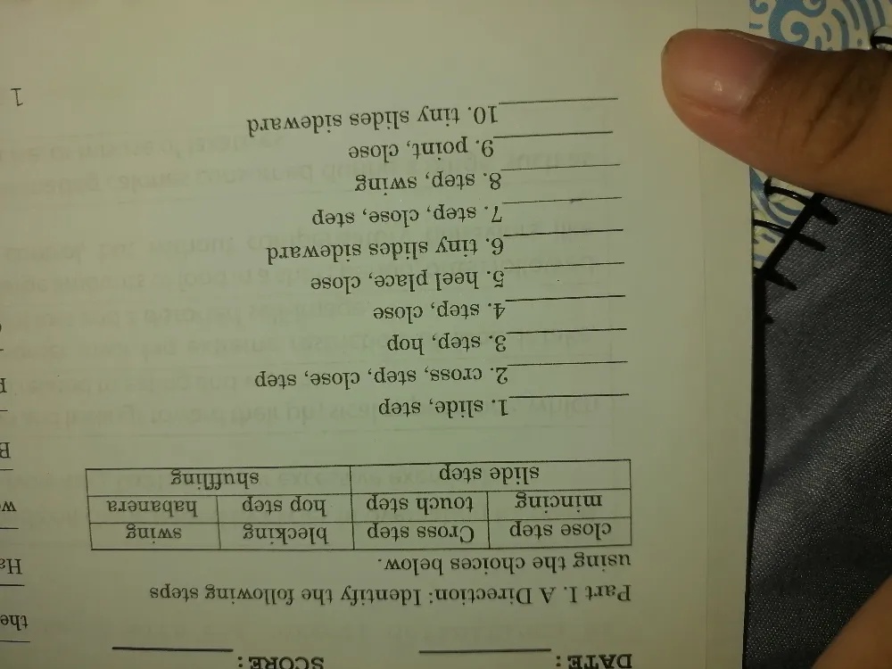 Part I A Direction Identify the following | StudyX
