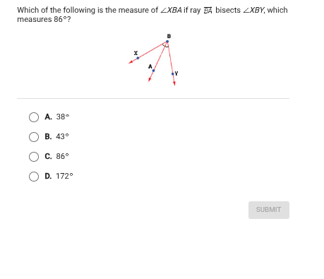 Which of the following is the measure of $ | StudyX