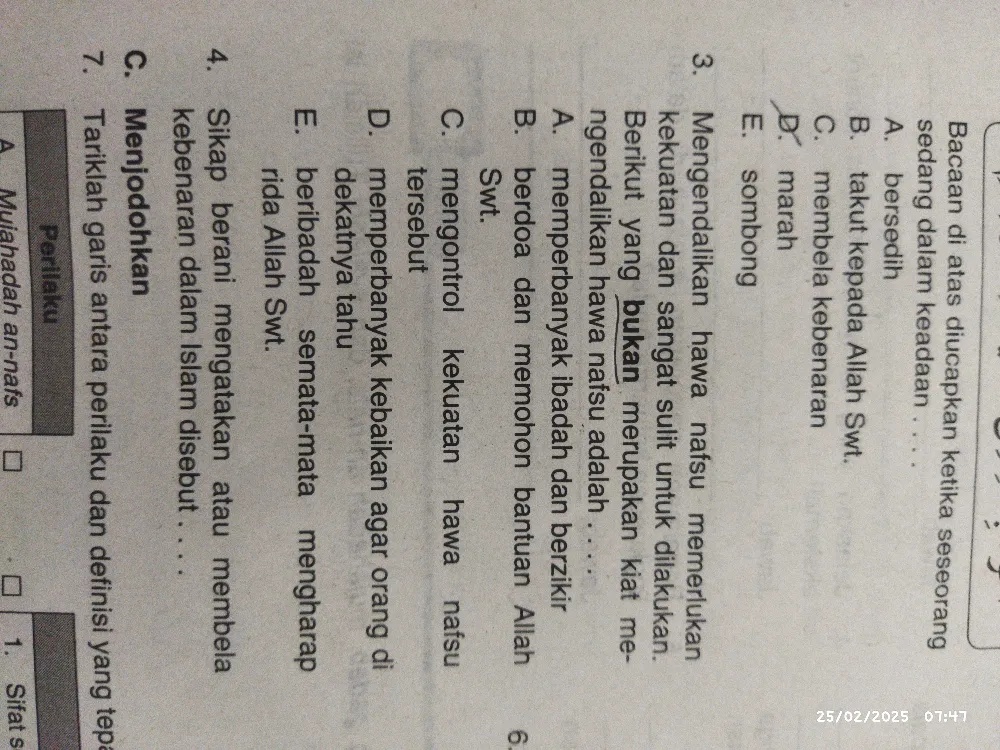 Bacaan di atas diucapkan ketika seseorang | StudyX