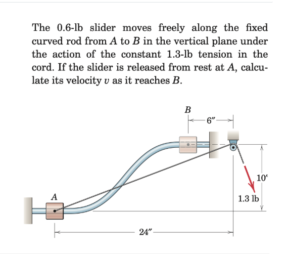 The 06-lb slider moves freely along the | StudyX