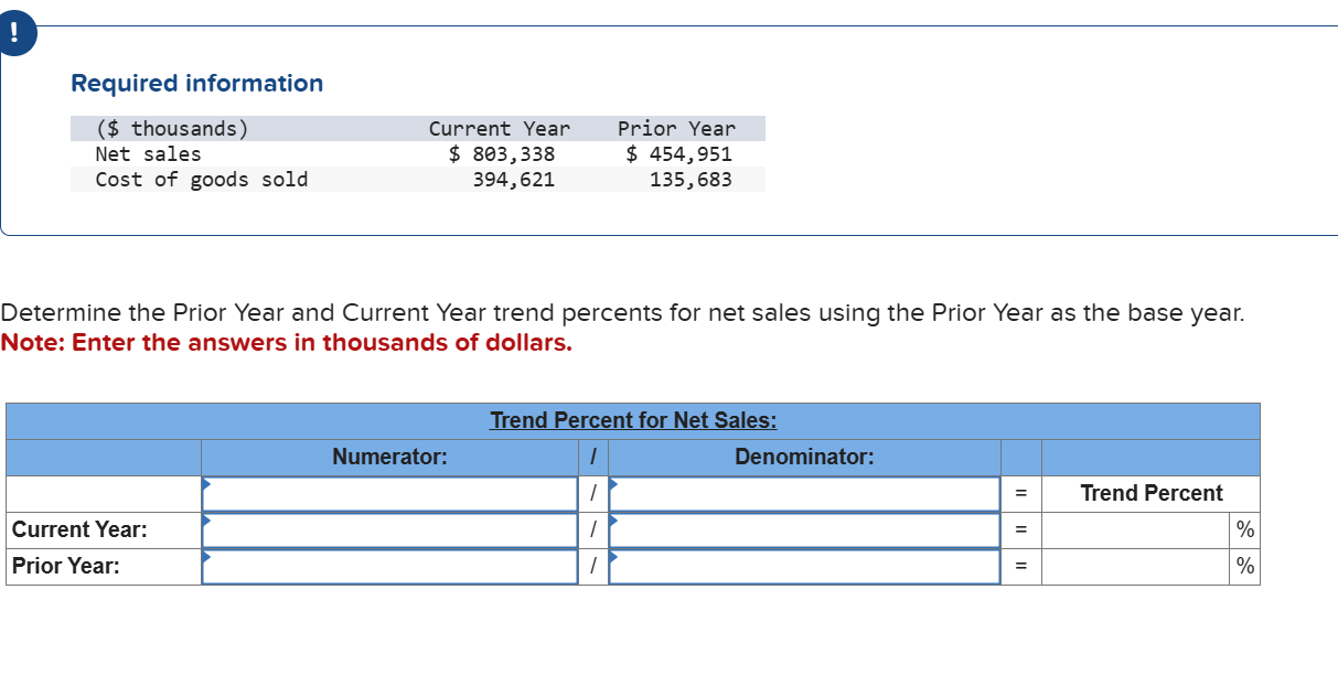 Determine the Prior Year and Current Year | StudyX