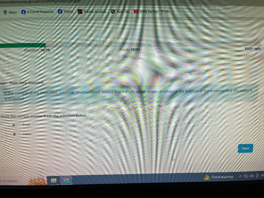 opic: Plain View Doctrine In the context of | StudyX