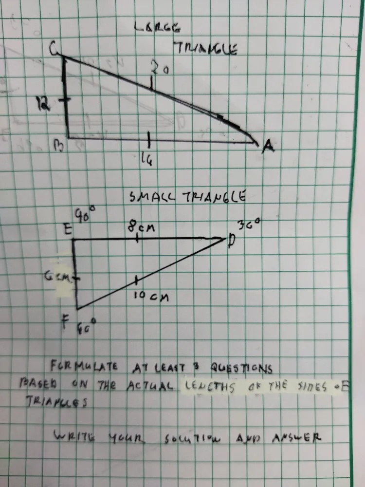 LARGE TRIANGLE 12+ 20 14 SMALL TRIANGLE 90