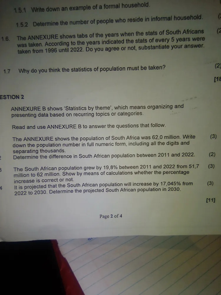 1.5.1 Write down an example of a formal | StudyX