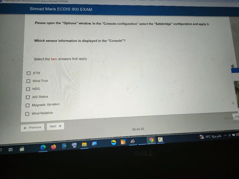 Simrad Maris ECDIS 900 EXAM Please open the | StudyX