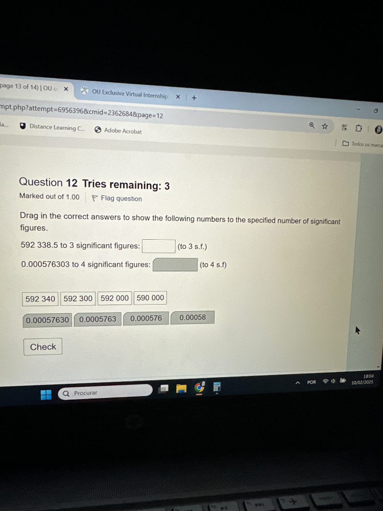 Question 12 Tries remaining 3 Marked out of | StudyX