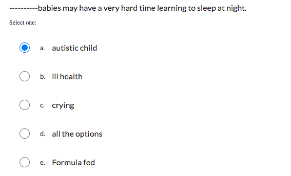 babies may have a very hard time | StudyX
