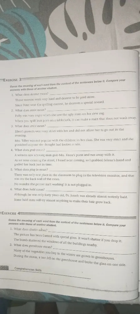 EXERCISE 3 Guess the meaning of each word | StudyX