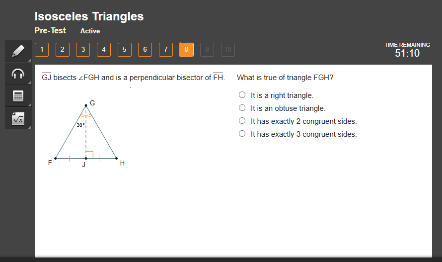 GJ bisects ( FGH) and is a perpendicular | StudyX