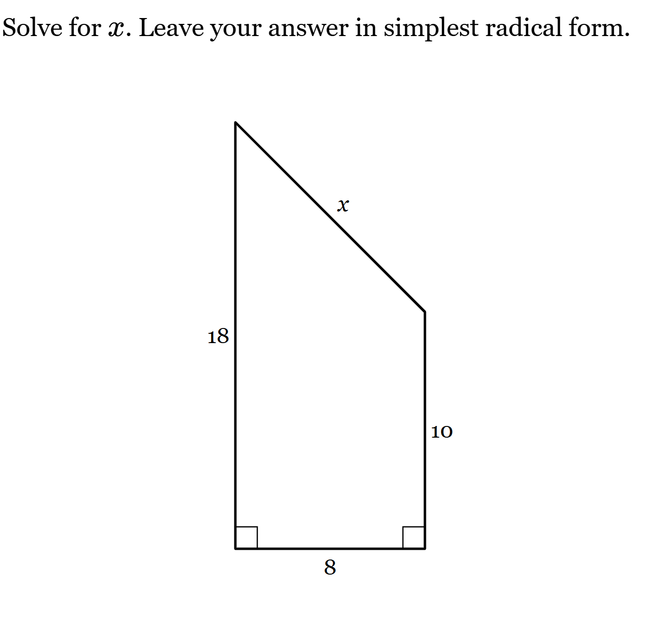 Solve For x Leave Your Answer In Simplest StudyX