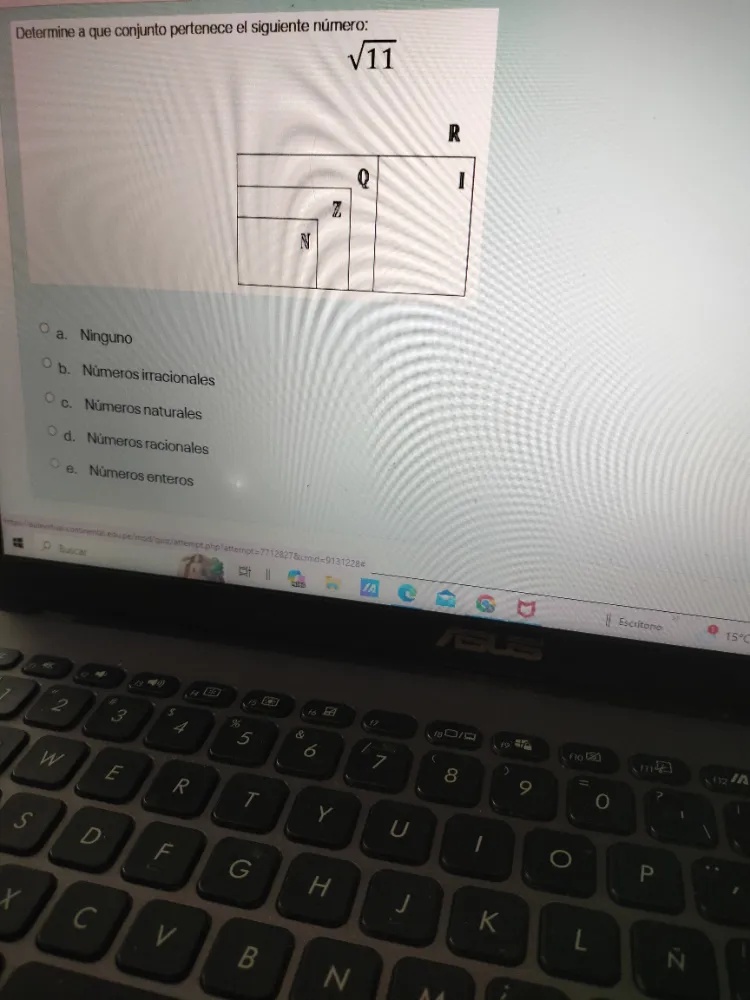 Determine a que conjunto pertenece el | StudyX