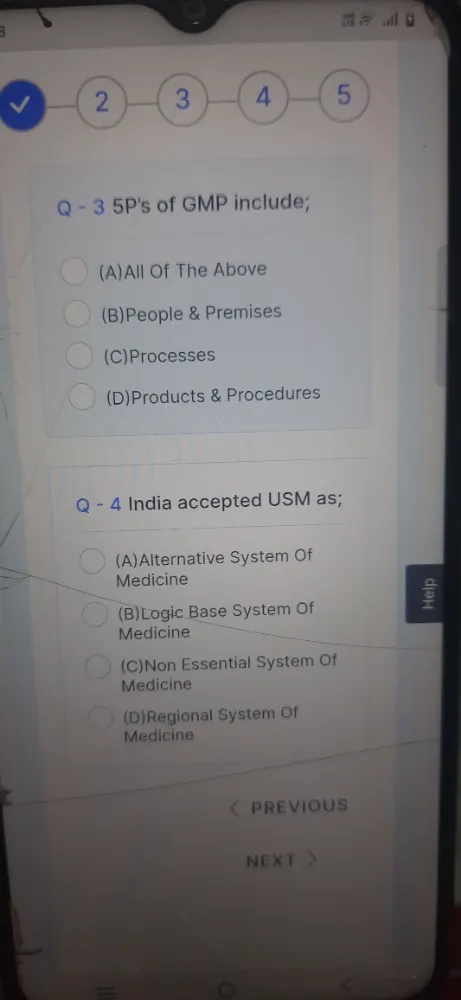 Q - 3 5Ps of GMP include (A)All Of The Above | StudyX
