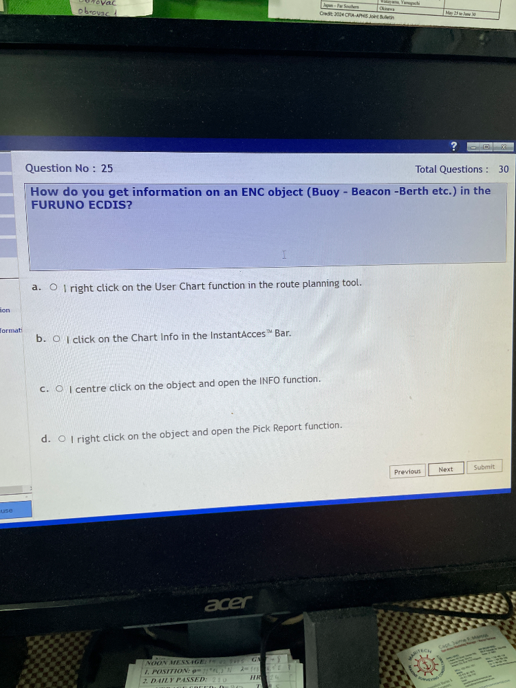 How do you get information on an ENC object