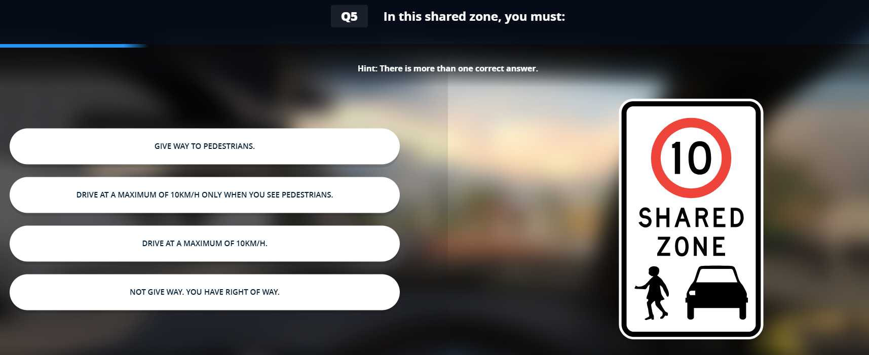 Q5 In this shared zone, you must: Hint: | StudyX