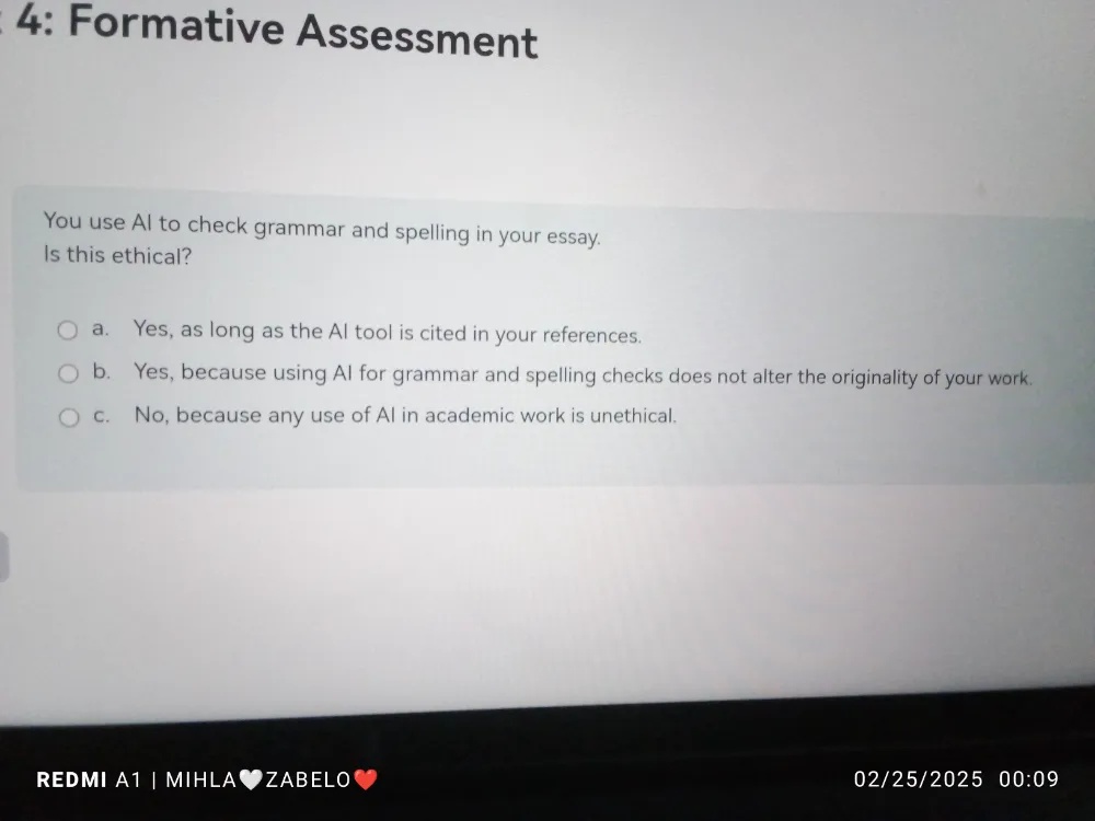 You use AI to check grammar and spelling in | StudyX