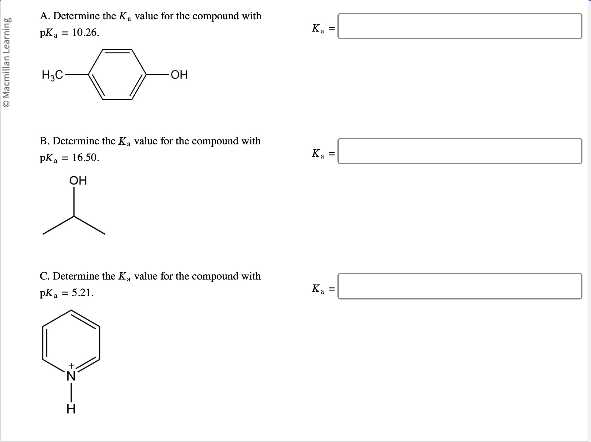 A Determine the Ka value for the compound | StudyX