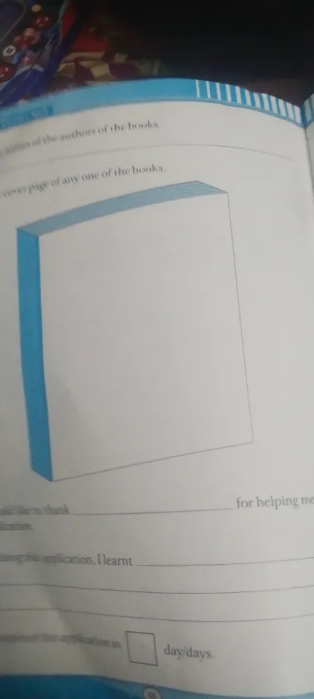 Draw the cover page of any one of the books. | StudyX