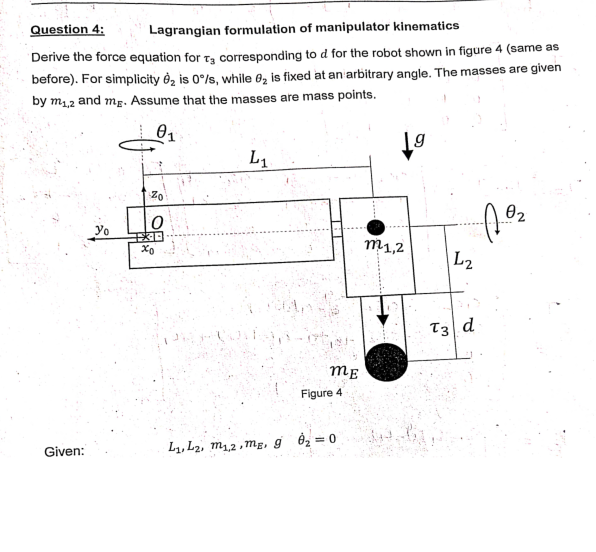 Question 4: Lagrangian formulation of | StudyX