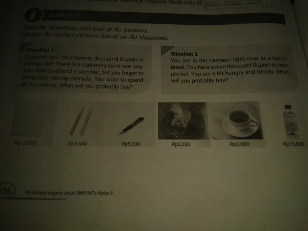 Activity 2 Read the situations and look at | StudyX